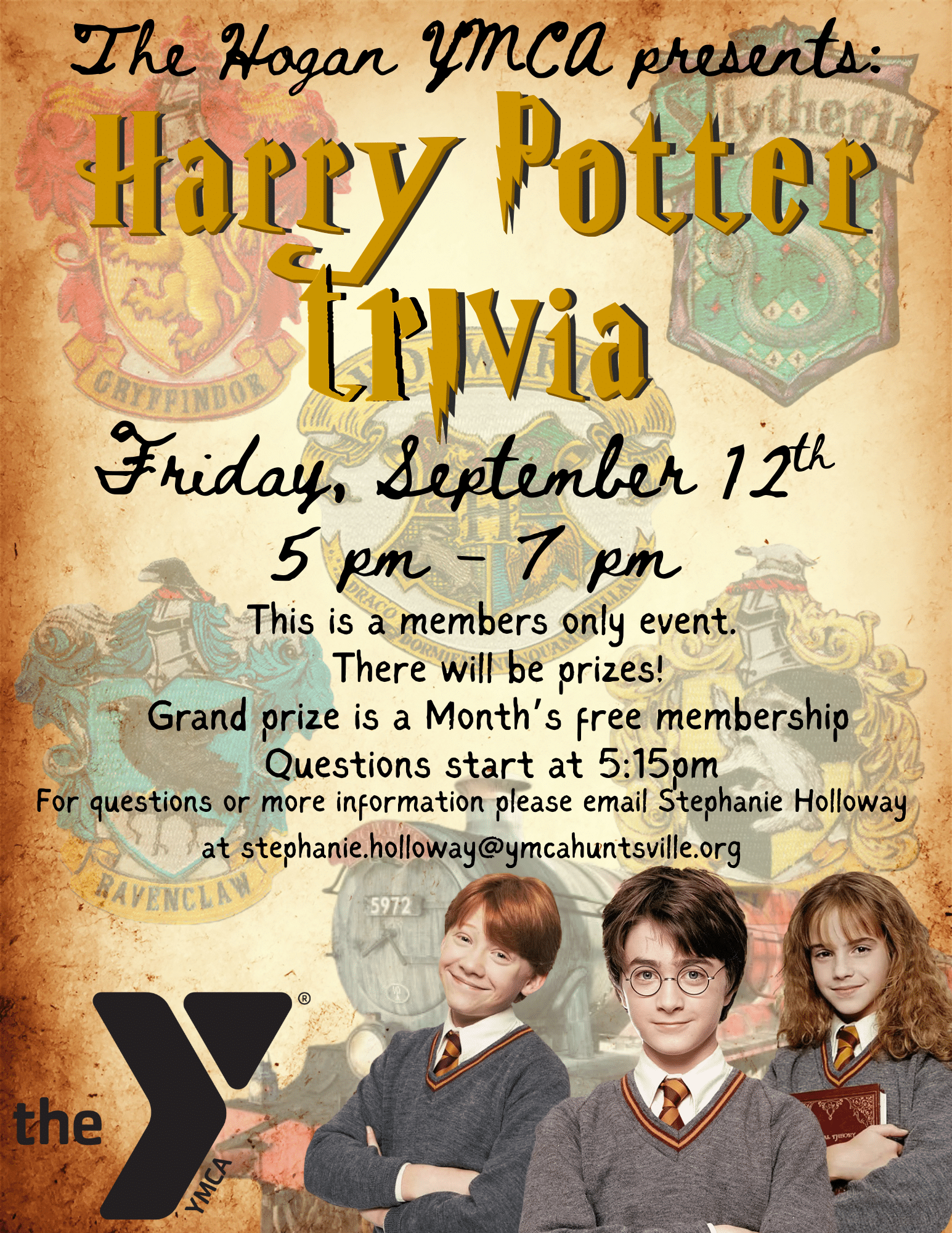 Harry Potter Trivia Night | Heart of the Valley YMCA